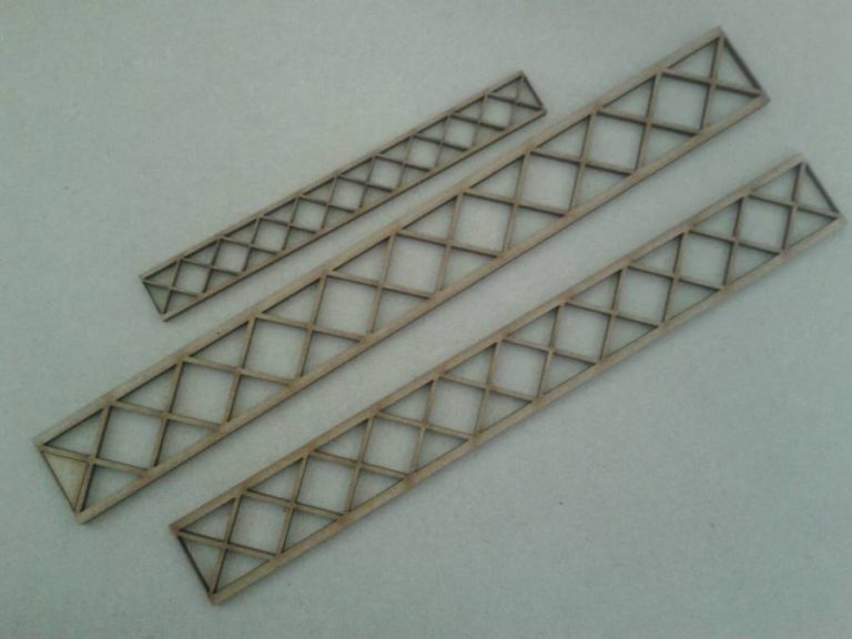 Model Railway Layout Laser Cut Lattice Bridge 2 Sides 3mm MDF Various ...