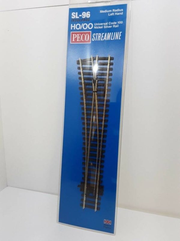 Peco SL-96 OO Gauge Streamline Track Left Hand Point Medium Radius New ...