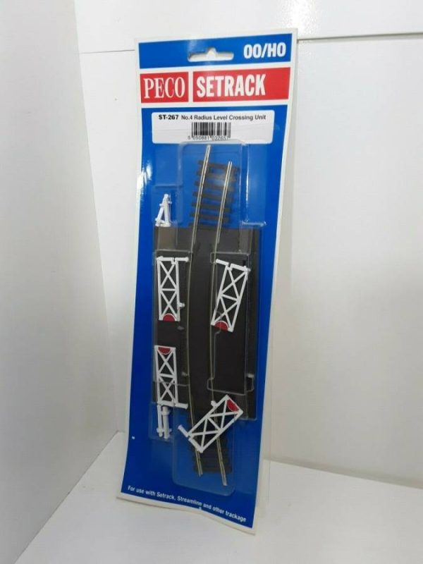 Peco ST-267 OO Gauge No.4 Radius Curved Level Crossing for Model ...